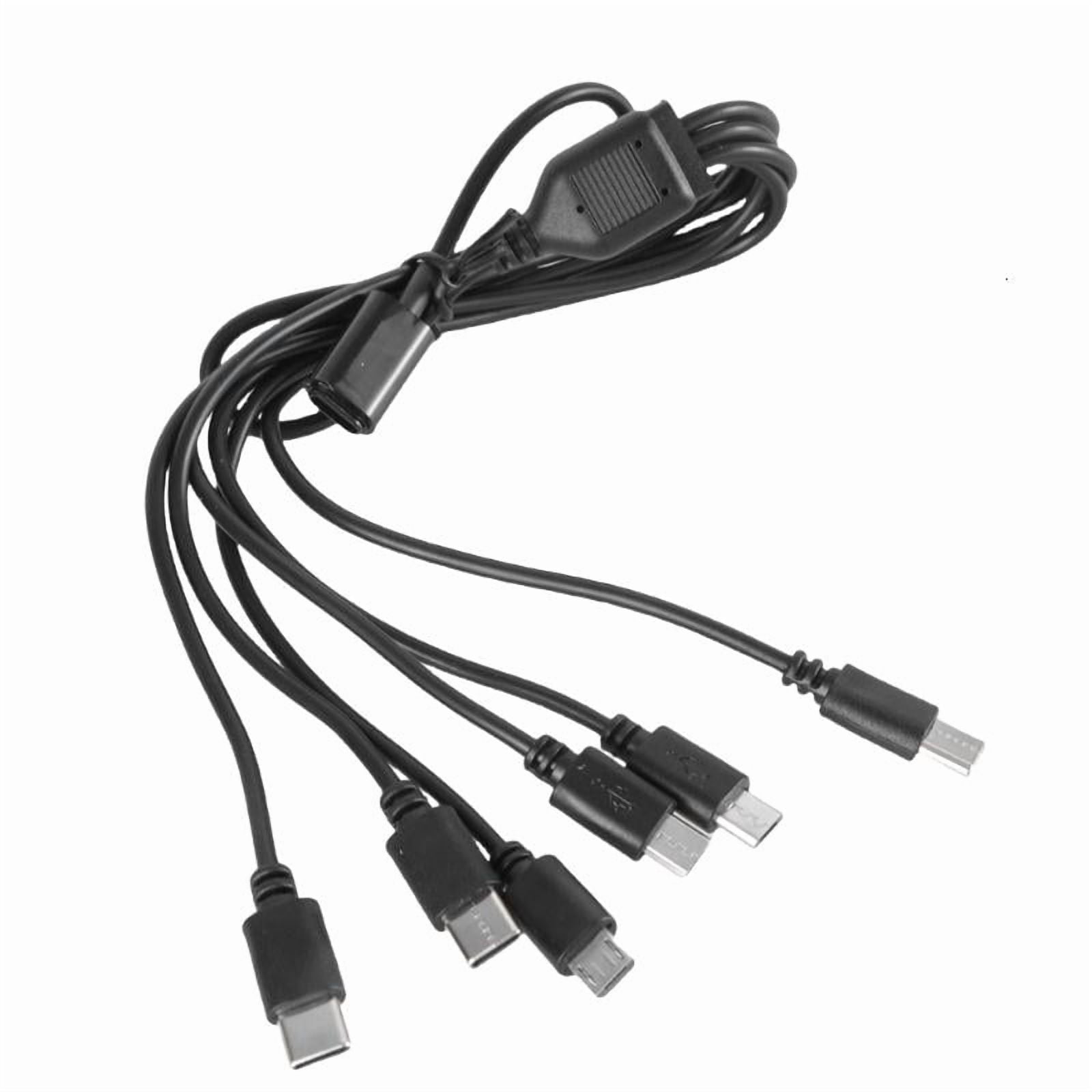 CEORPER Charging Cable USB C Female to 3xUSB 5Pin 3xType C 6 in 1 ...