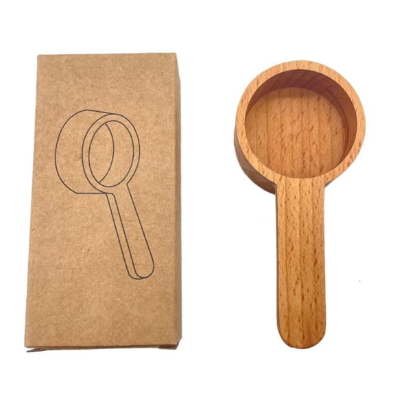CEORPER Coffee Ground Spoon Wooden Measuring Spoon for Coffee Beans ...
