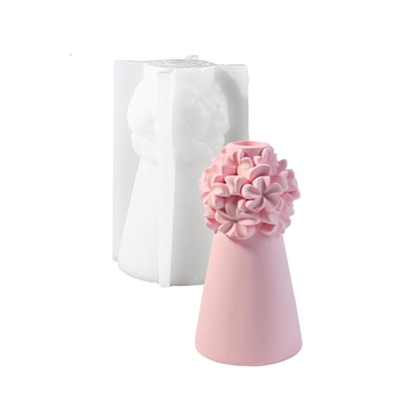 CEORPER Crafting Moulds Flower Shape Candlestick Molds Silicone ...