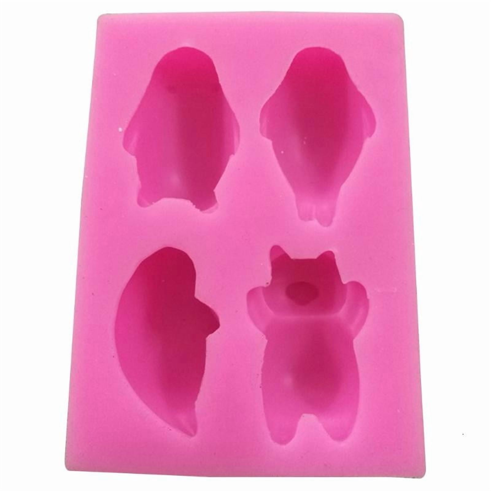 CEORPER DIY Polar Bear & Seal Silicone Moulds Fondant Cake Decor ...