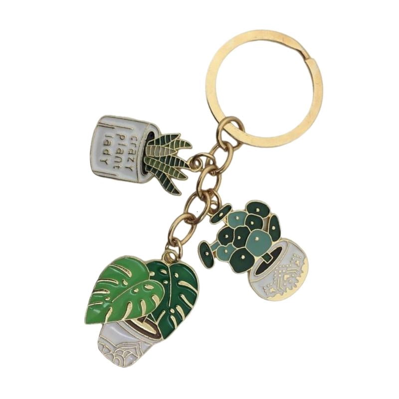 CEORPER Elegant Keychain Succulent Designing Keyring Holder For ...