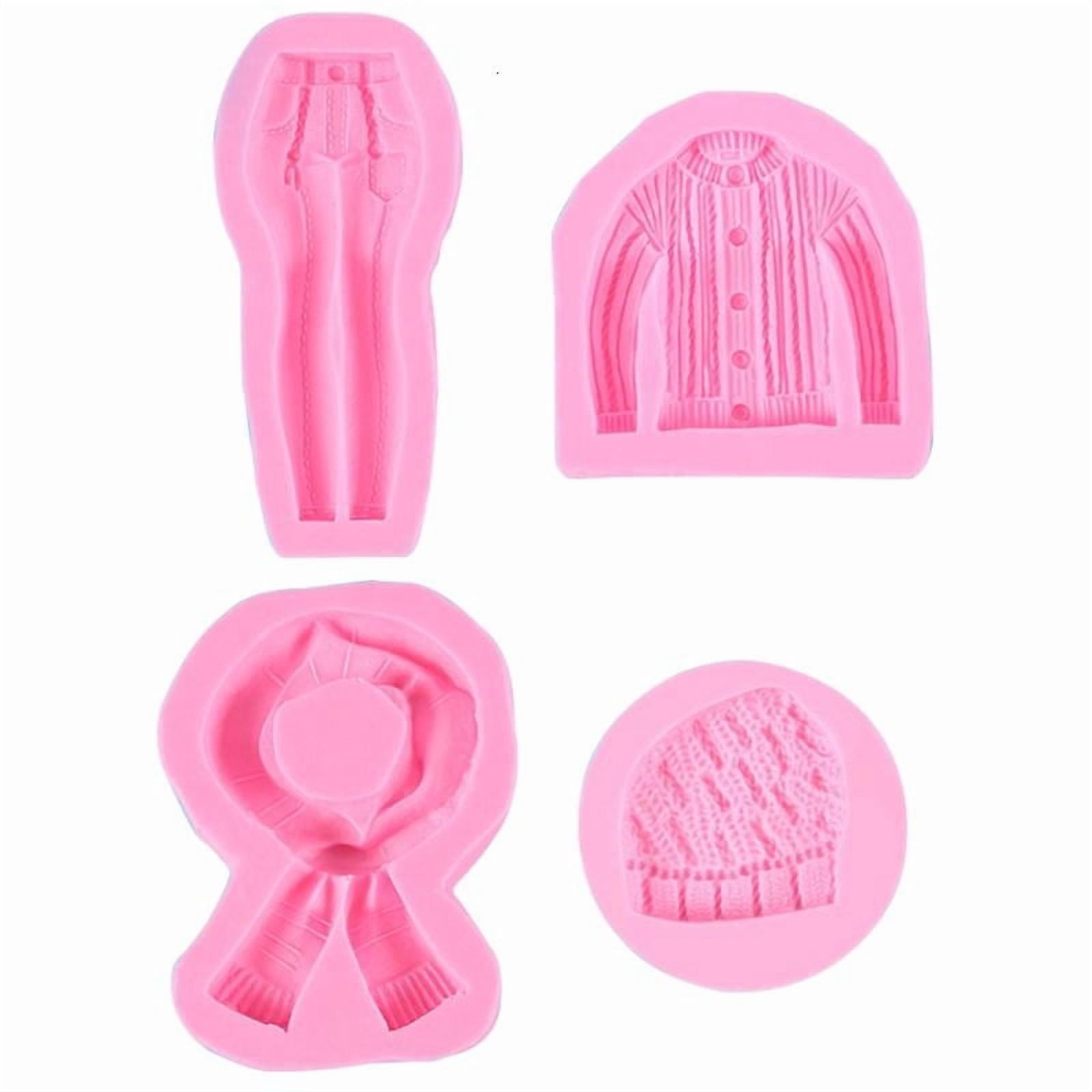 CEORPER Exquisite Sweater Jeans Hat Mold Craft Cake Chocolate Soap ...