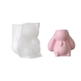 CEORPER Flexible Handmade Mold Rabbit Shape Candle Holder Moulds ...