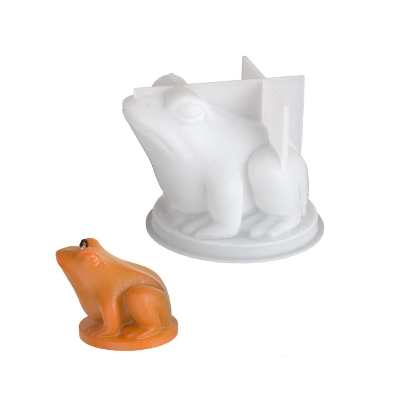 CEORPER Flexible Silicone Mould for Crafting Frogs Candle Holders ...