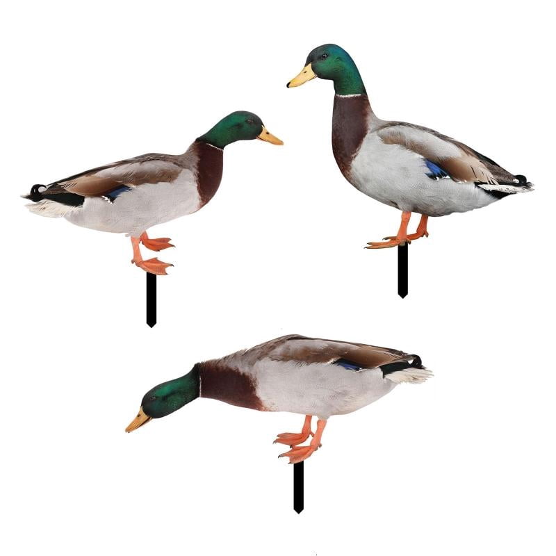 CEORPER Funny Props Acrylic Ducks Silhouette Stakes Yard Sign Lawn ...
