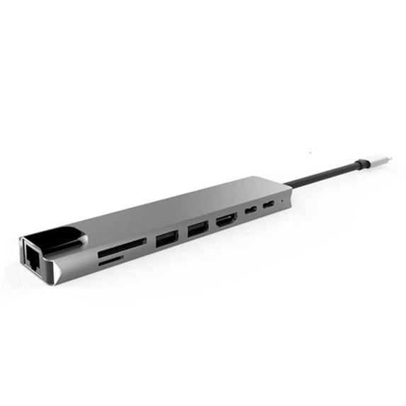 CEORPER HDTV 4K Laptop Docking USB C Hub RJ45 Port Card Reader for ...