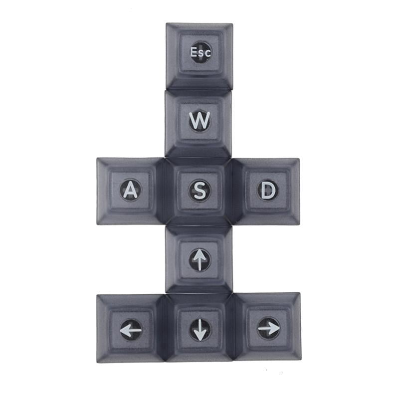 CEORPER Keycaps WASD Direction ESC 9pcs Backlight Transparent for ...