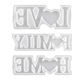 CEORPER Letters Home Decorations Silicone Mould Handmade LOVE FAMILY ...
