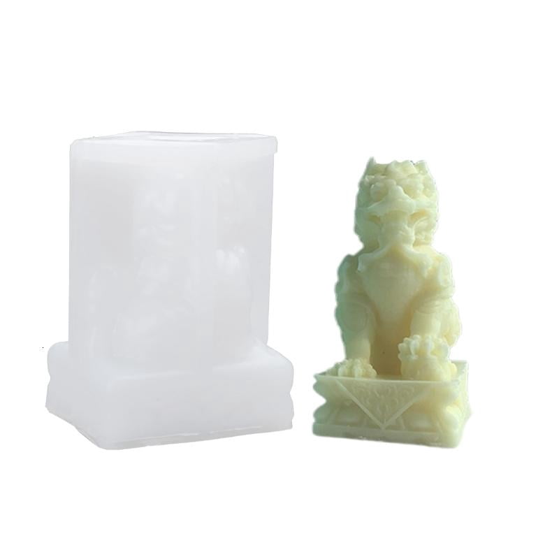 CEORPER Lion Candle Making Resin Mold,3D Epoxy Resin Mold for Casting ...
