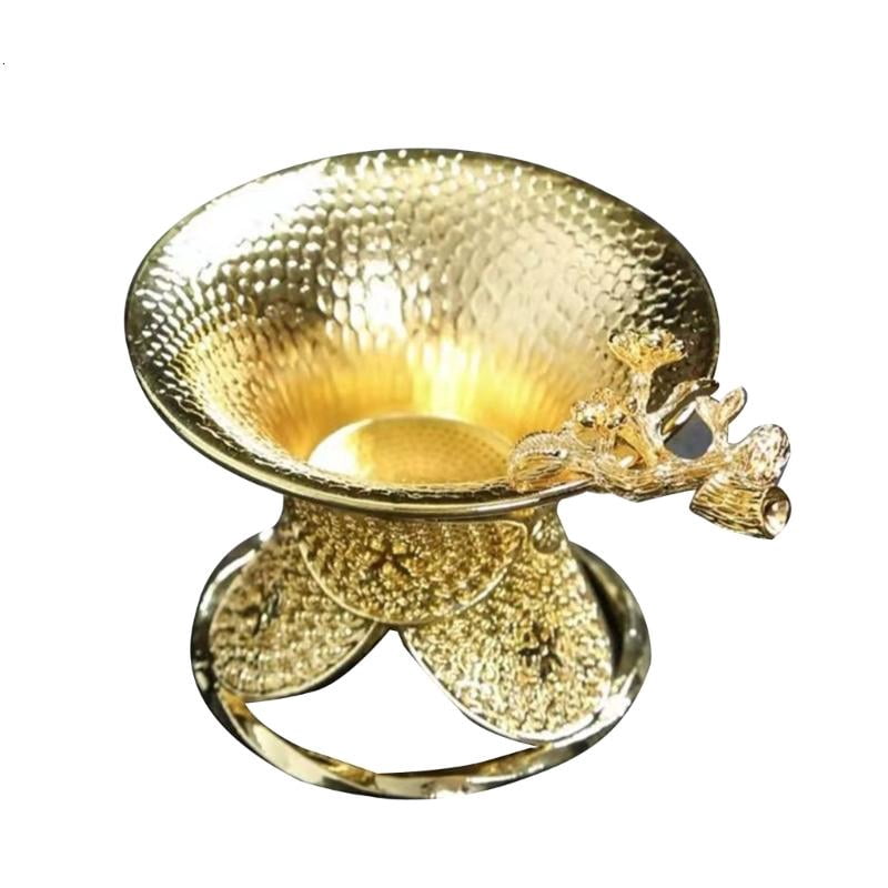 CEORPER Long Handle Tea Strainer Reusable Copper Tea Strainer Sifter ...