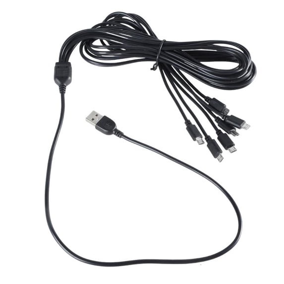 CEORPER Multi Device Charging Cable USB Male to 6 USB 5Pin Male Power ...