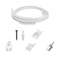 CEORPER Multipurpose 5 Meter Curved Curtain Rails Kits with Metal Clip ...
