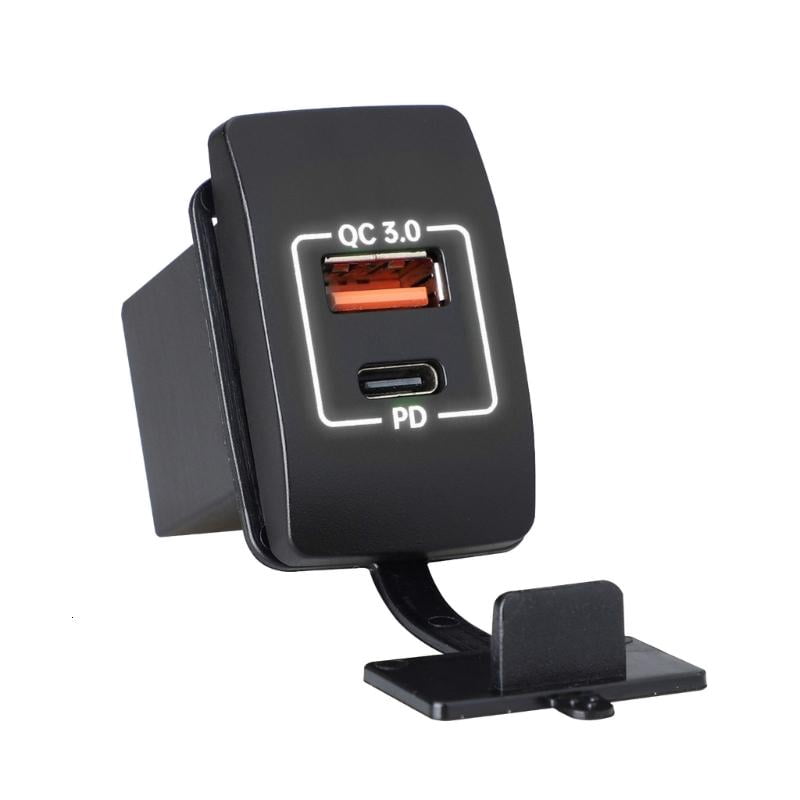 CEORPER PD30W Type C And 18W USB Fast Double Port Car Charger With ...