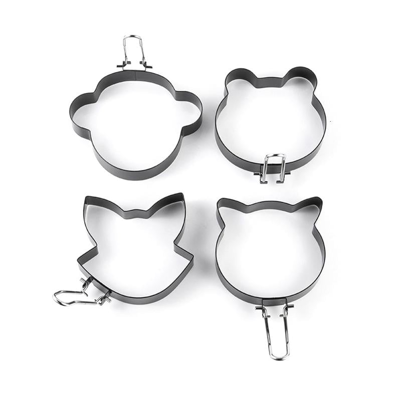 CEORPER Pancake Mold with Handle Non Stick Fried Egg Molds Stainless ...