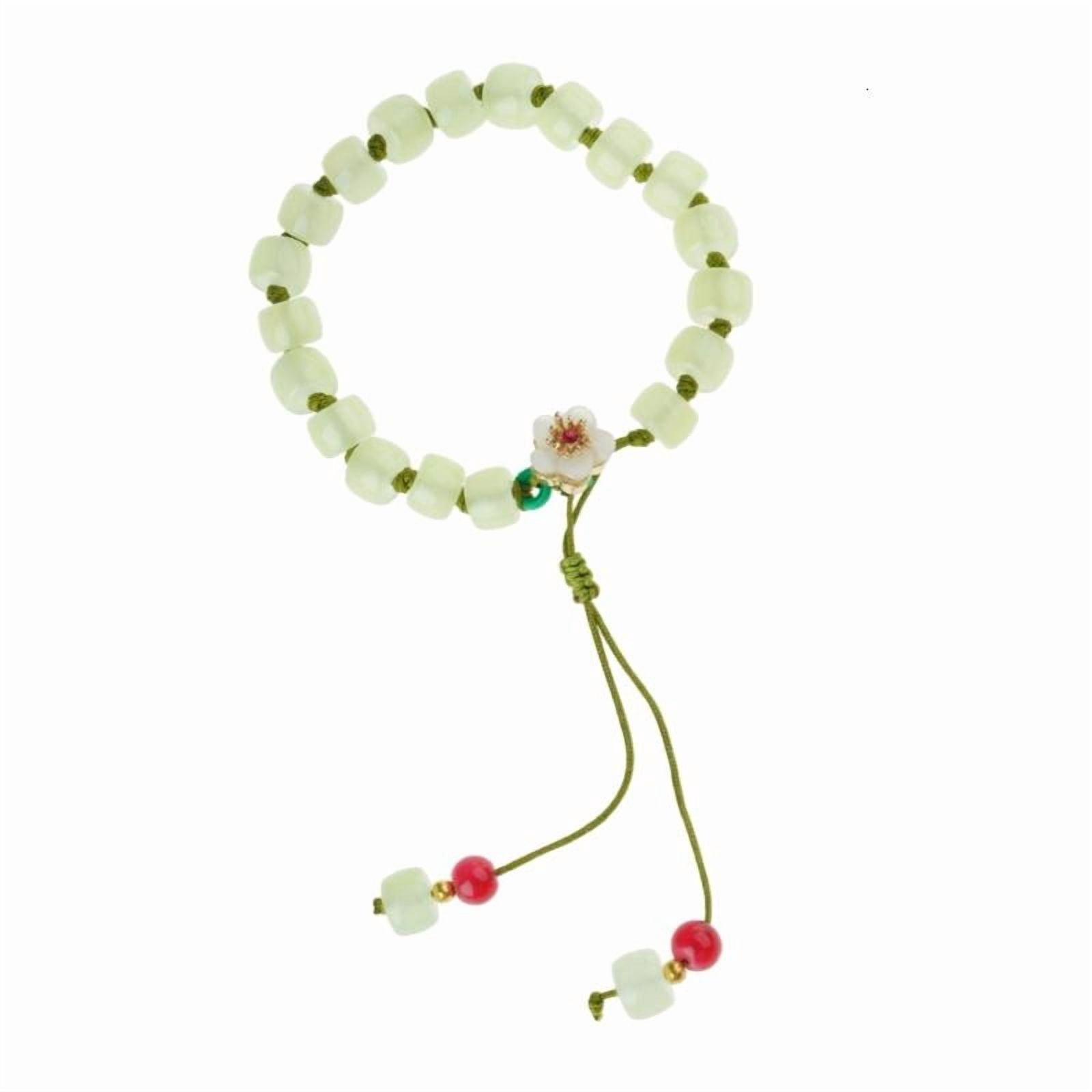CEORPER Round Jade Bracelet Fashion Bracelet Bohemia Casual Style ...