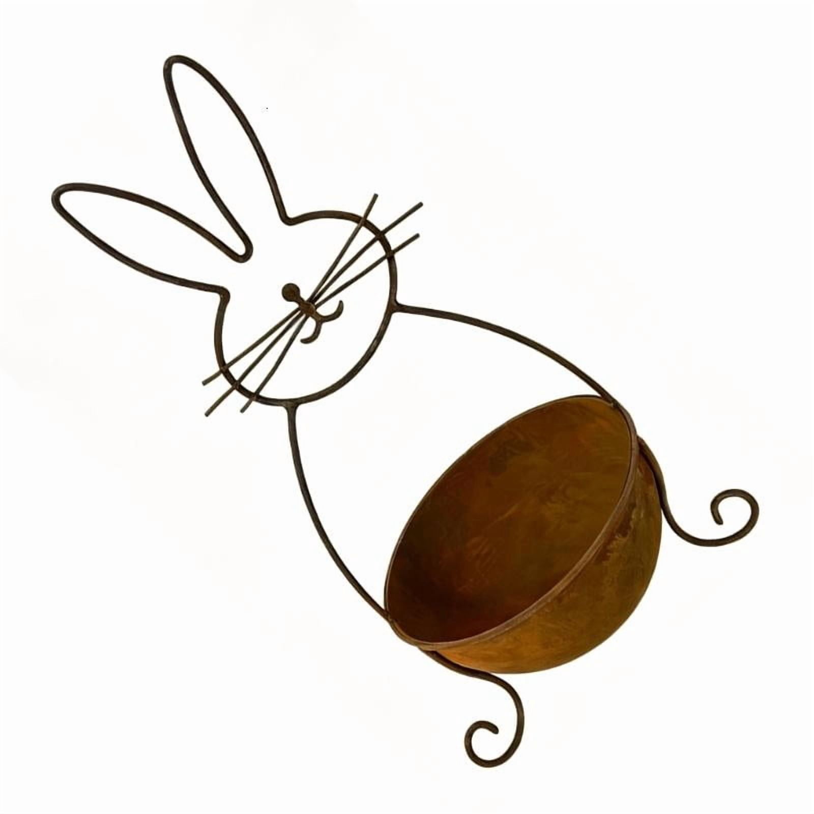 CEORPER Rusty Styles Iron Cats Flower Pot Suitable For Indoor Outdoor ...