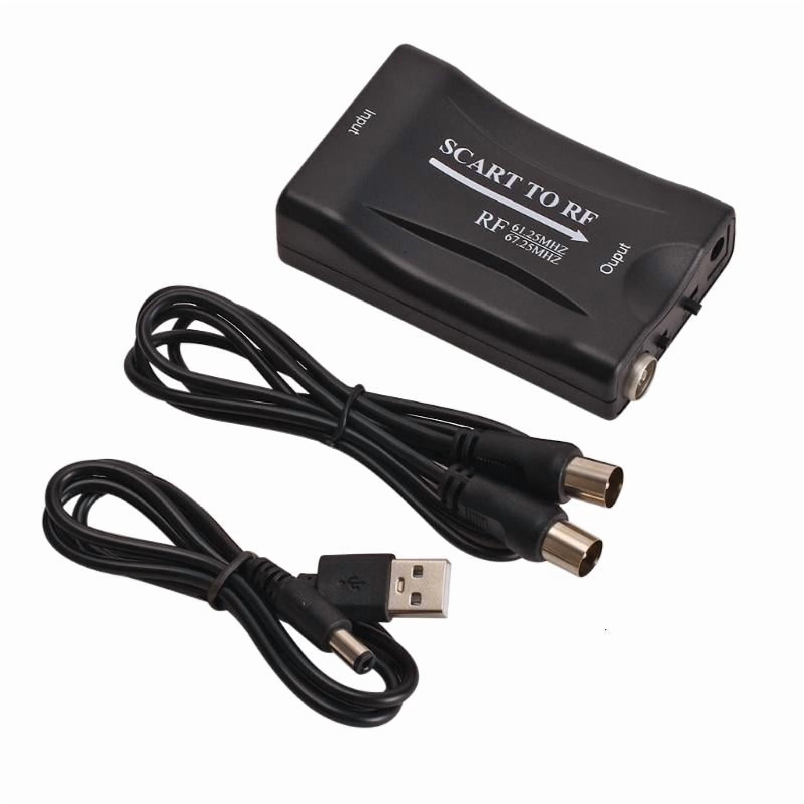 CEORPER SCART to RF Video Converter Adapter RF67.25Mhz 61.25Mhz Output ...