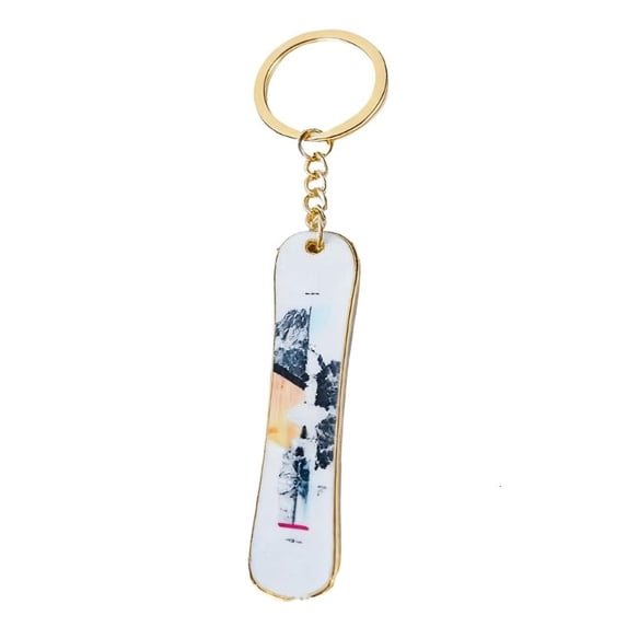 CEORPER Snowboard Pendant Alloy Keychain Decorative Key Rings For ...