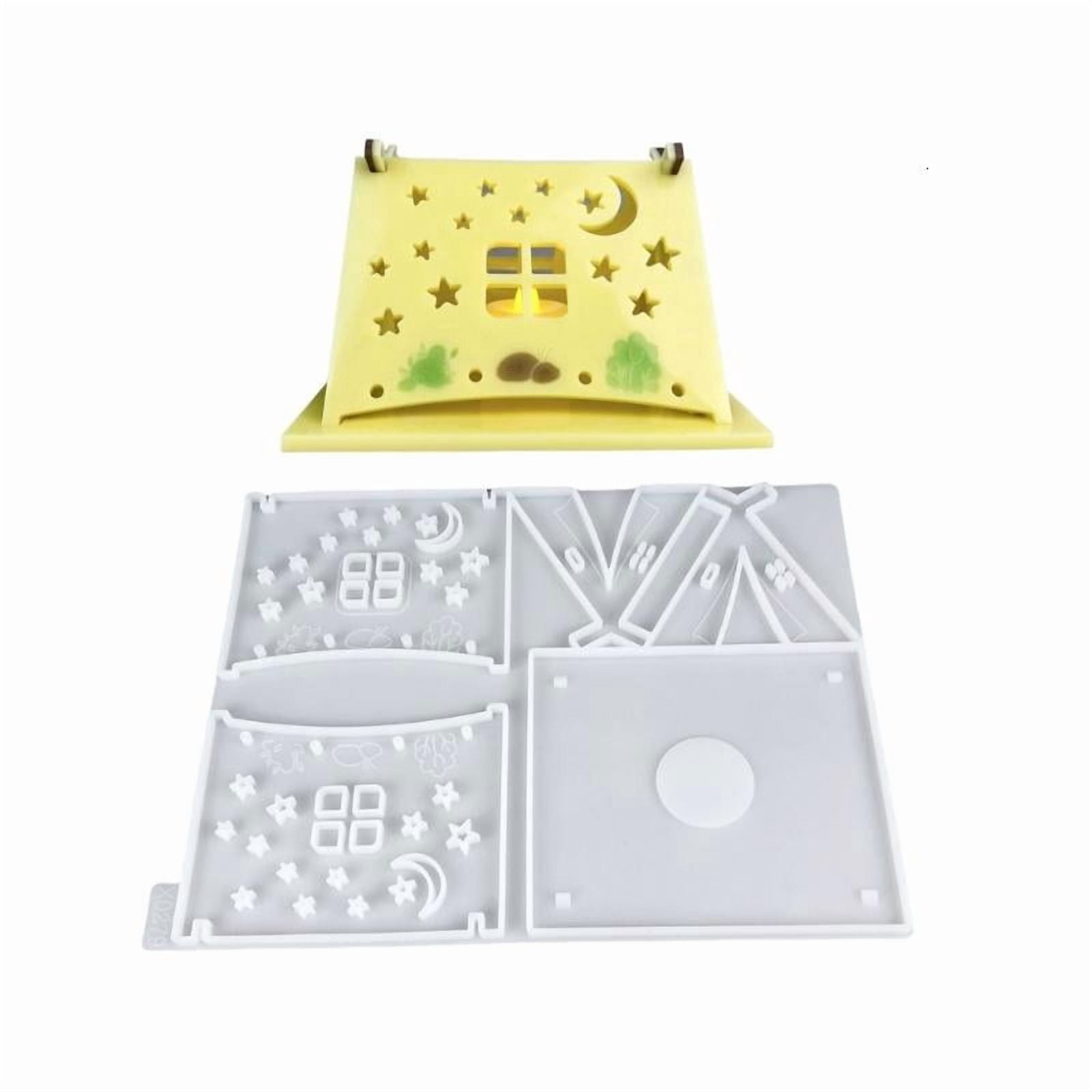 CEORPER Sturdy Silicone Tent Candle Holder Mold Set for Craft in ...