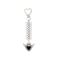 CEORPER Stylish Heart Pendant Keychain Elegant Love Shaped Keyring Bag ...