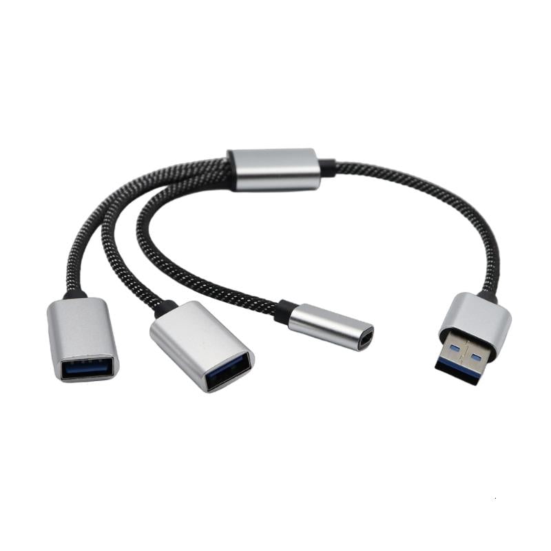 CEORPER USB 2.0 Extension Cable, 1 to 3 Multiport Adapter USB C Port ...