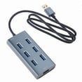 CEORPER USB 3.0 Hub 7 Port Multiple Expander USB Splitter with Power ...