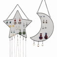 CEORPER Wall Earring Storage Rack Decorative Star Moon Combination ...