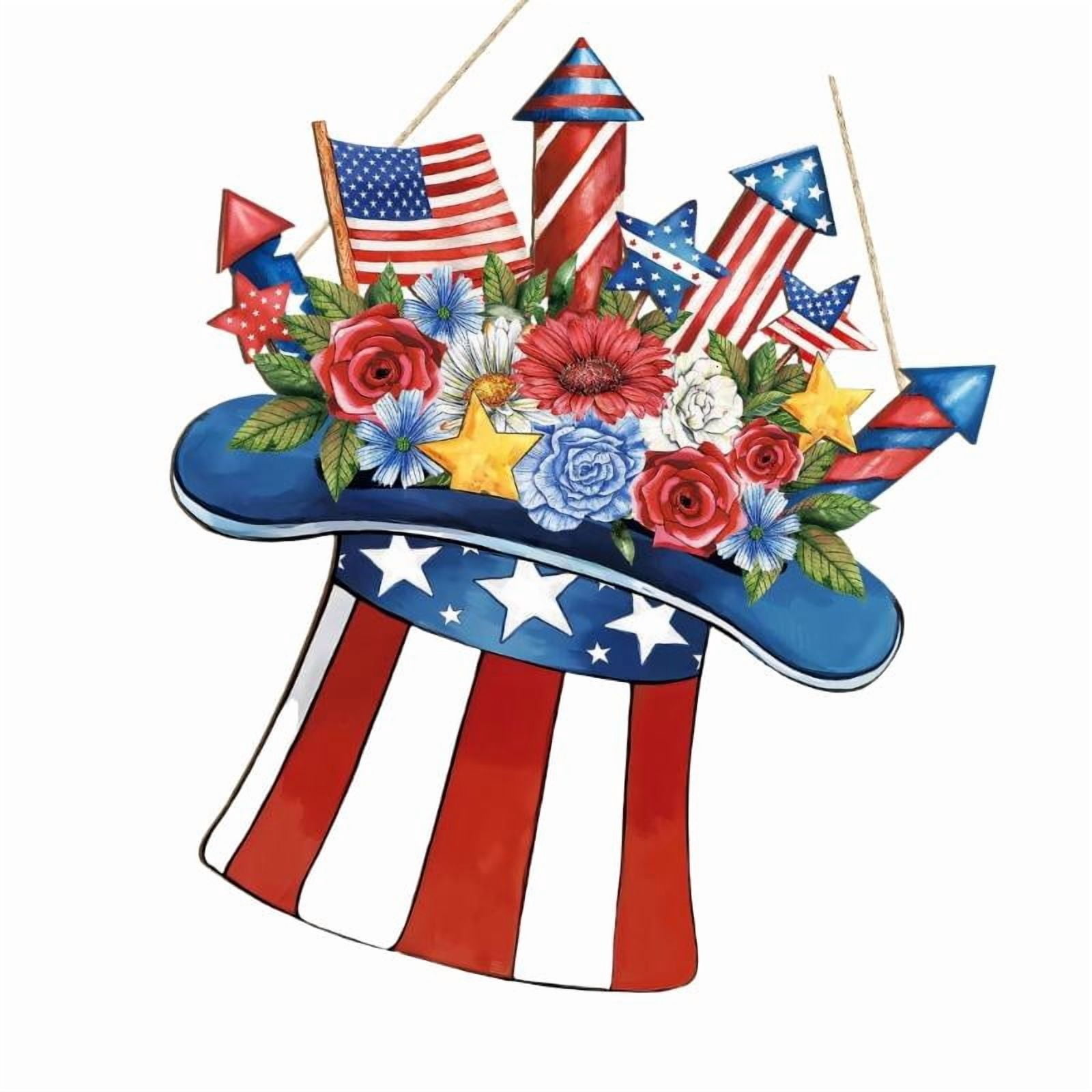 CEORPER Wooden National Flag Headwear Decoration Great For inside Use ...