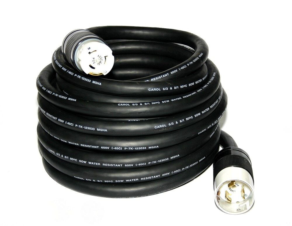 Construction Electrical Products 50' Rubber Temporary Power Cord ...