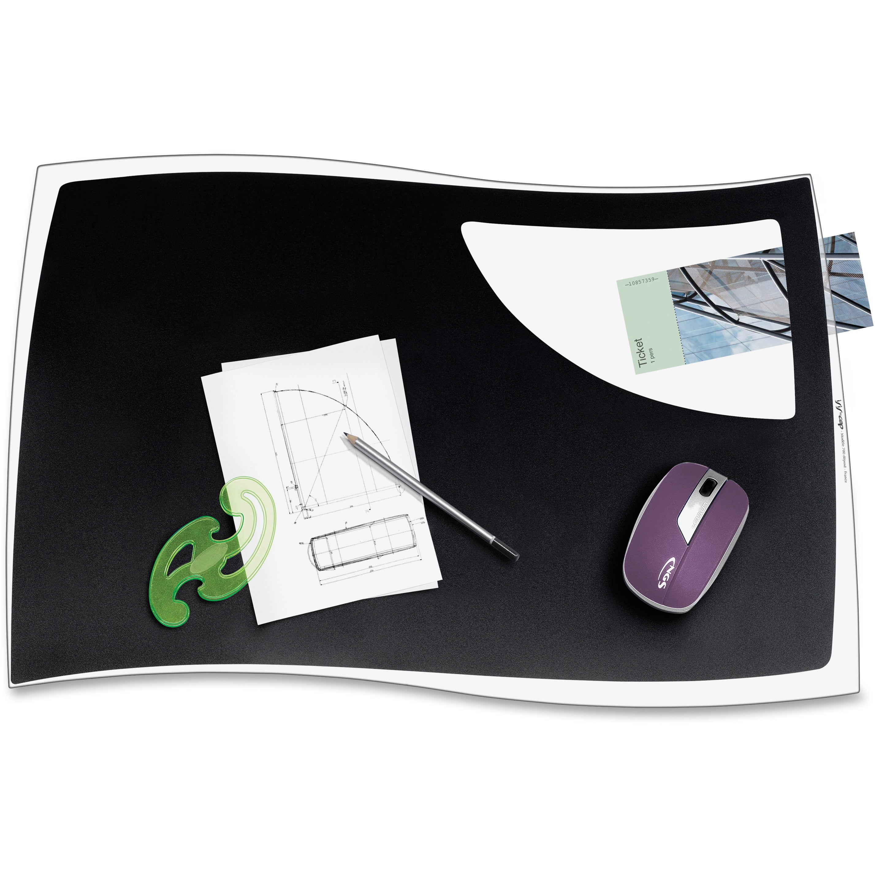CEP Isis Solid Black Design Desk Mat - Walmart.com