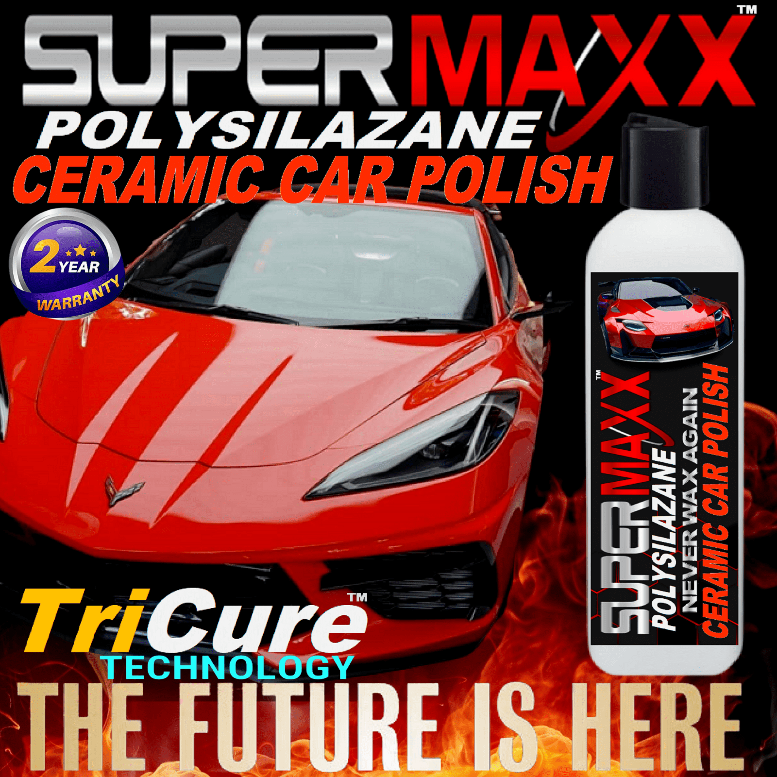 CERAMIC CAR COATING CAR WAX POLISH POLYSILAZANE WET LOOK SHINE CAR ...