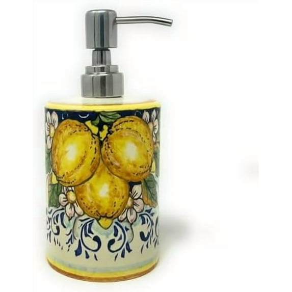 CERAMICHE D'ARTE PARRINI - Italian Ceramic Soap Dispenser with Rust ...