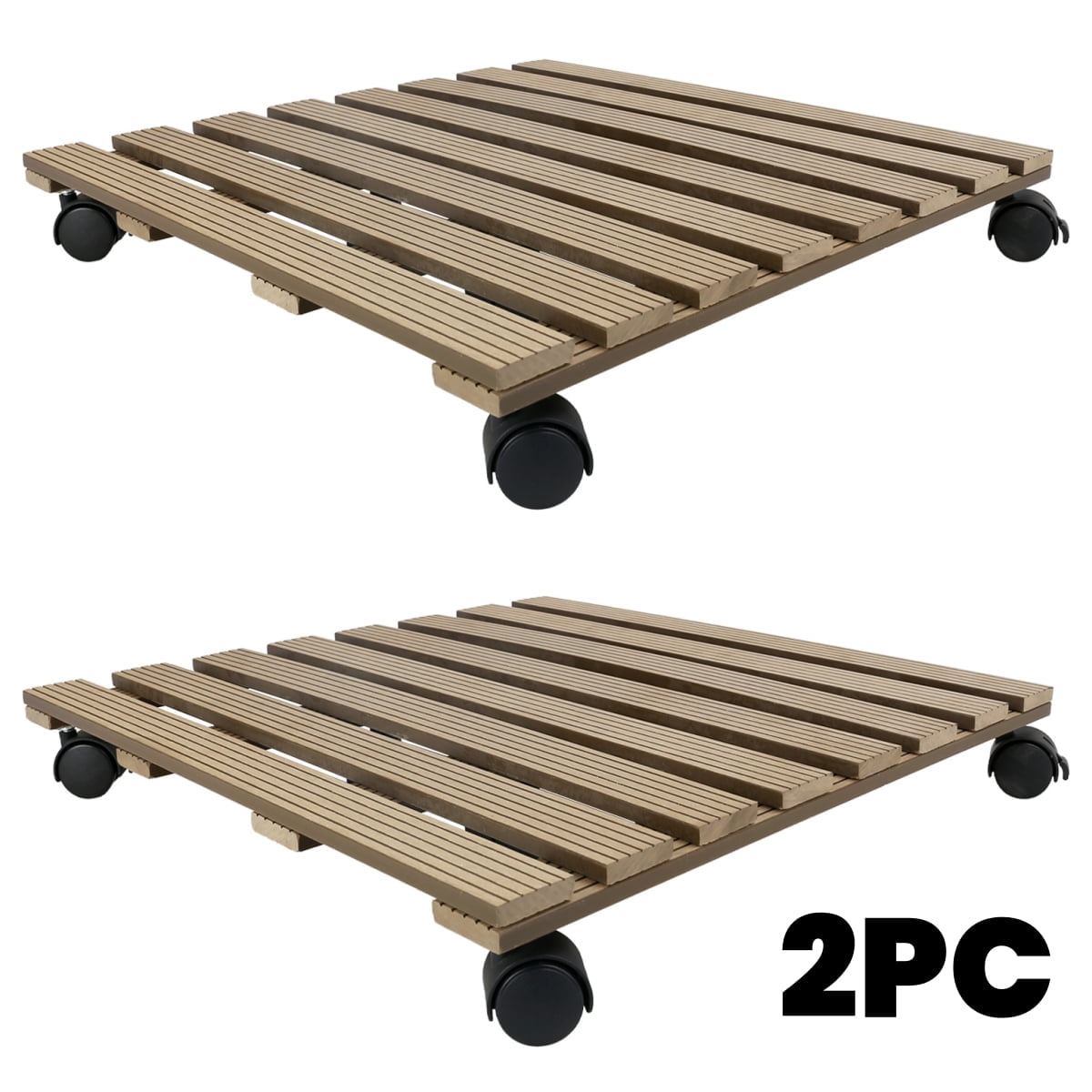 CERBIOR 2PC Plant Caddy 20Inches Duty Round Plant Roller 360° Lockable ...
