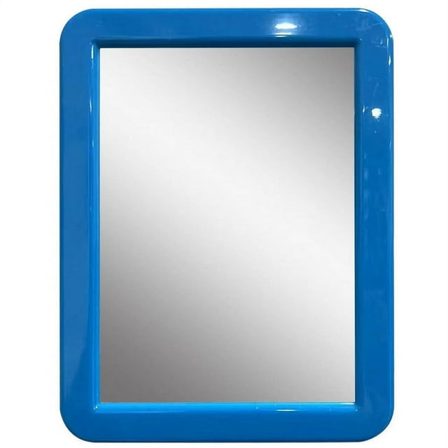 CEREM Magnetic Locker Mirror, Blue 5" x 7" - Real Glass Make-up Mirror ...