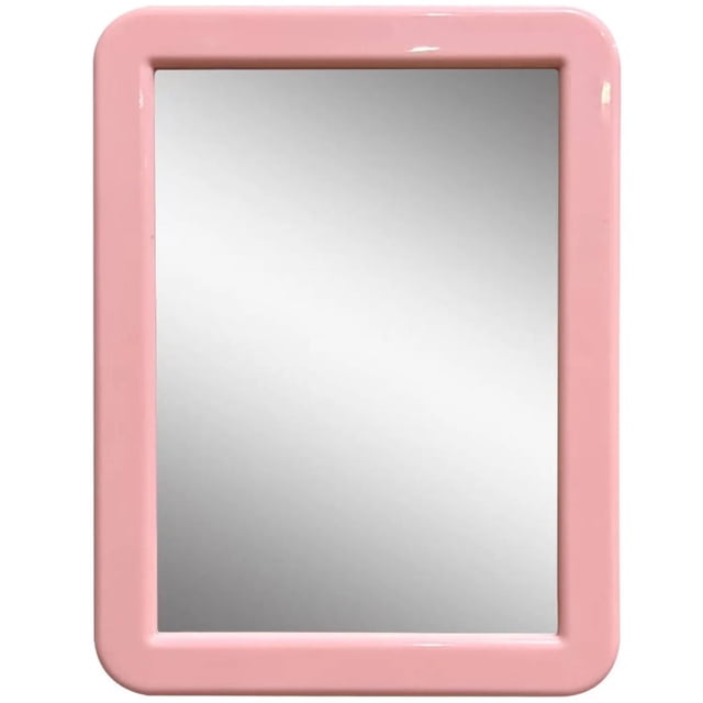 CEREM Magnetic Locker Mirror, Light Pink 5" x 7" - Real Glass Make-up ...