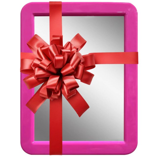 CEREM Magnetic Locker Mirror, Pink 5" x 7" - Real Glass Make-up Mirror ...