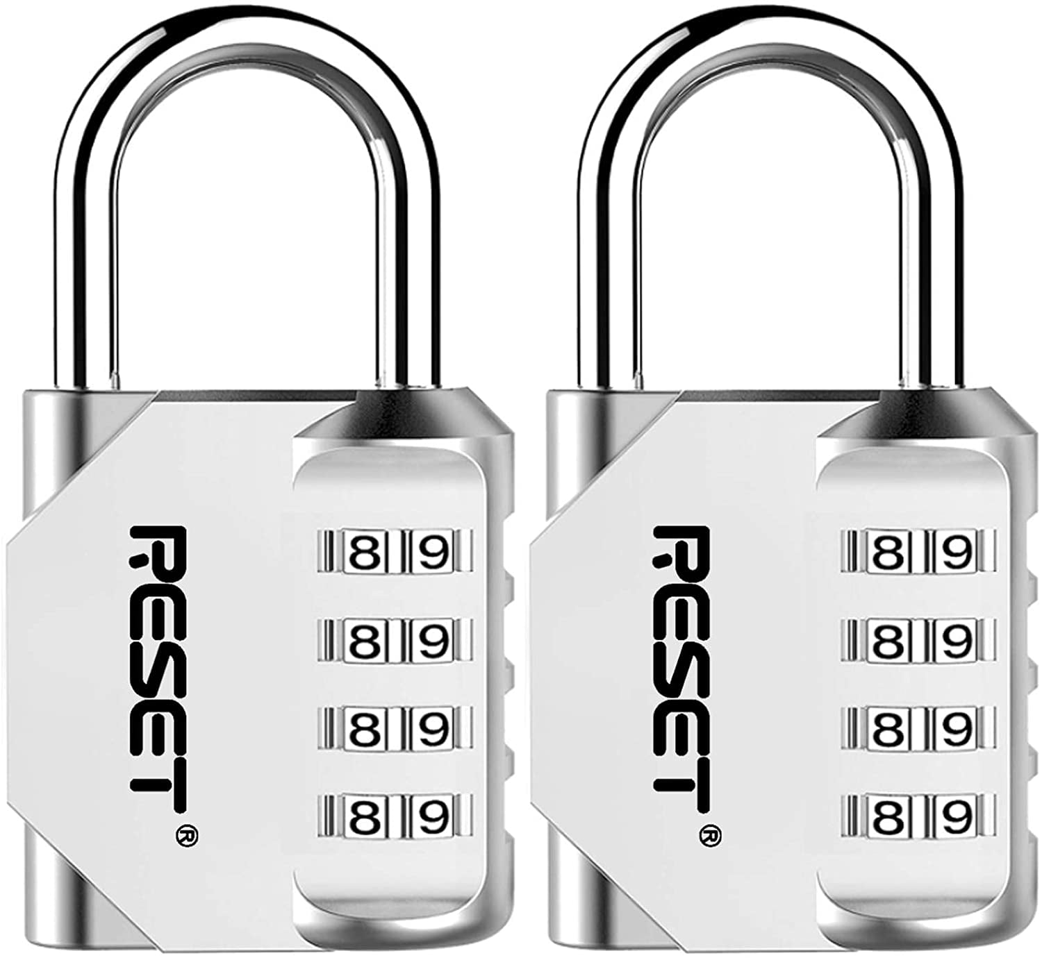 CERPXFF--060 2 Pack 4 Digit Combination Lock Outdoor Padlock for School ...