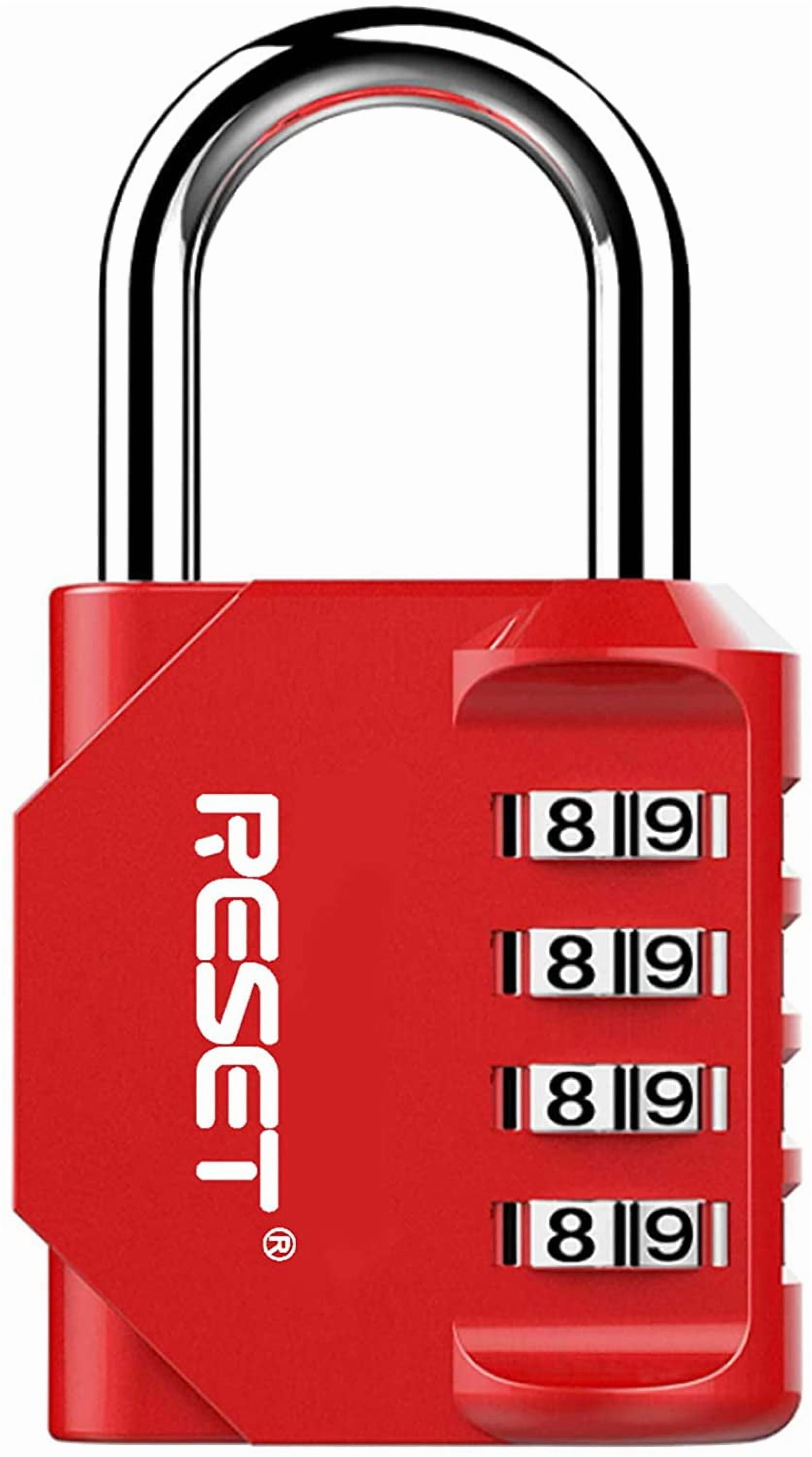 CERPXFF--060 4 Digit Combination Lock Outdoor Padlock for School Gym ...