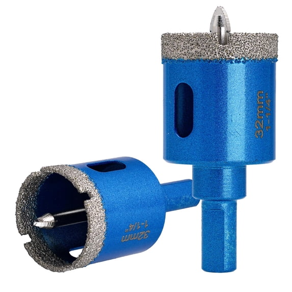 CERPXFF-1-1/4 Inch Diamond Core Drill Bits,Vacuum Brazed Hole Saw with ...