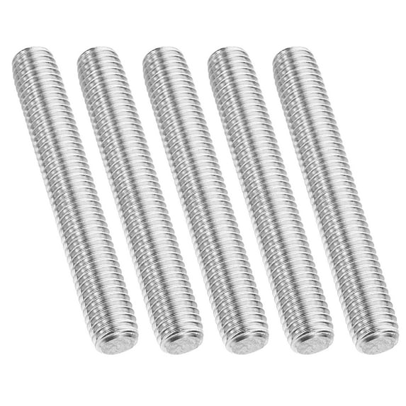 CERPXFF-1/2"-13 UNC 304 Stainless Steel Fully Threaded Rod, 5Pcs 3.5" Length Long Threaded Screw ...