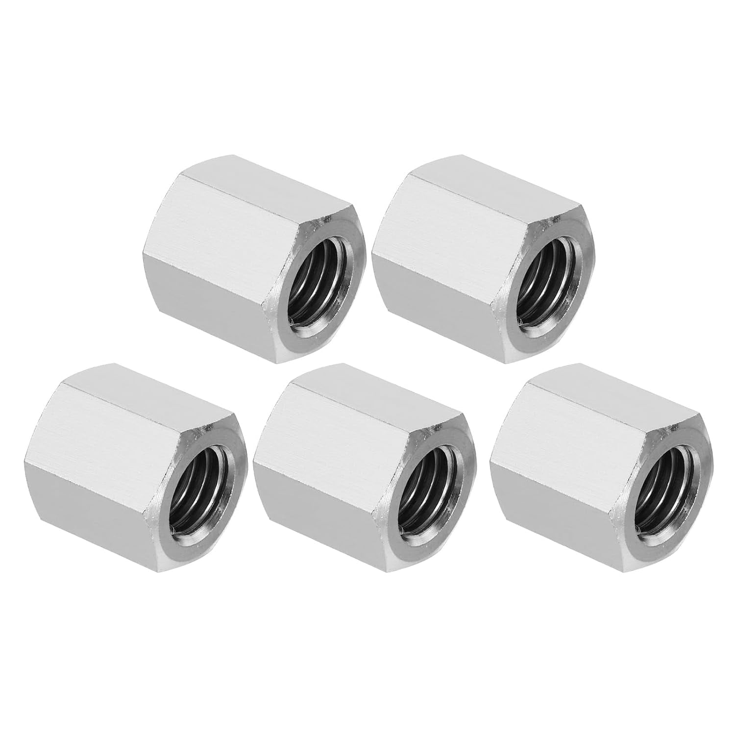 CERPXFF-1/2"-13 UNC 304 Stainless Steel Hex Coupling Nuts, 5Pcs 1 ...
