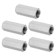 CERPXFF-1/2"-13 UNC Hex Coupling Nuts, 5Pcs 1.77" Long Fully Threaded ...