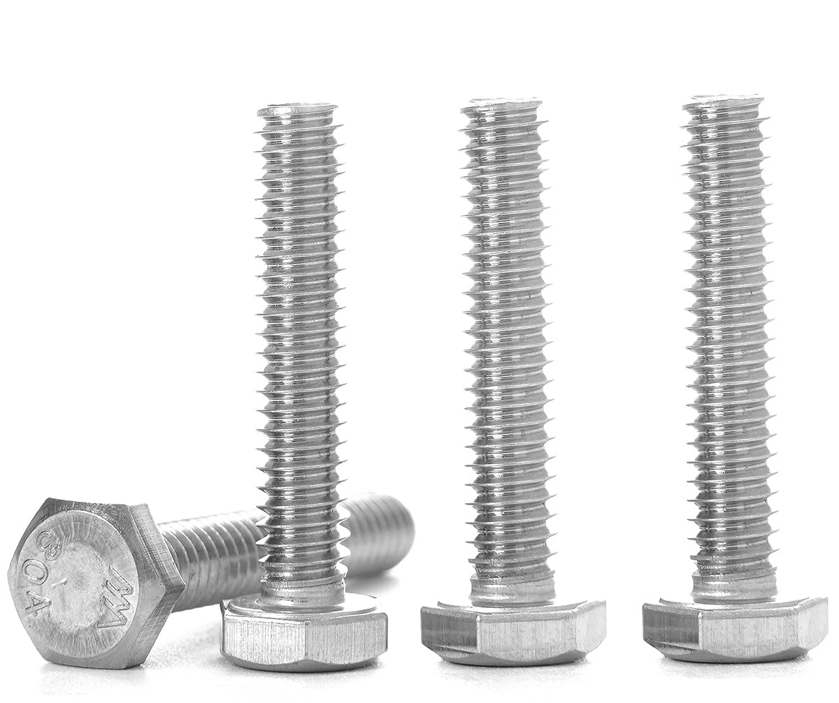 CERPXFF-1/4-20 Hex Bolts Screws Kit External Hex Head Stainless Steel ...