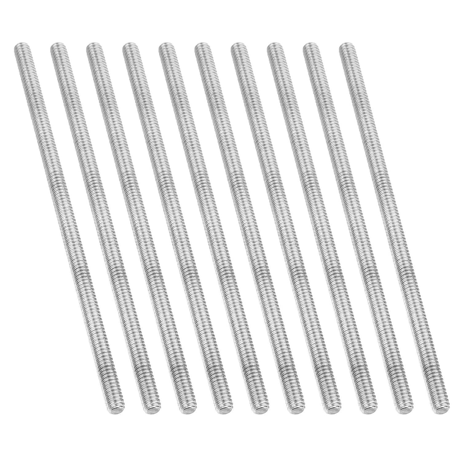CERPXFF-1/4"-20 UNC 304 Stainless Steel Fully Threaded Rod, 10Pcs 5.9 ...