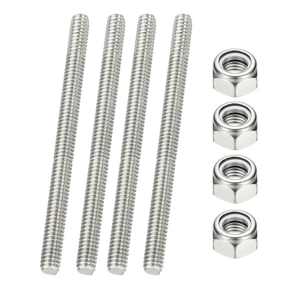 CERPXFF-1/4"-20 UNC Fully Threaded Rod, 3.54" Length 304 Stainless ...