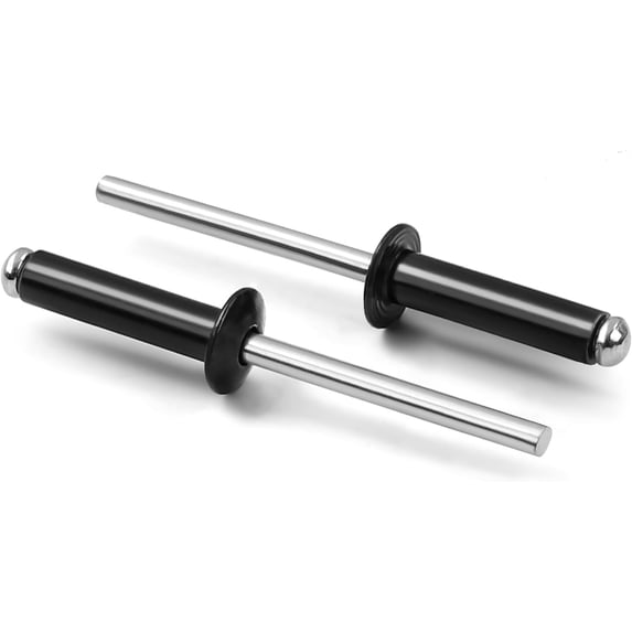 CERPXFF-1/8" x 5/16" Aluminum Blind Rivets Black, 3.2mm x 8mm Pop Rivet ...