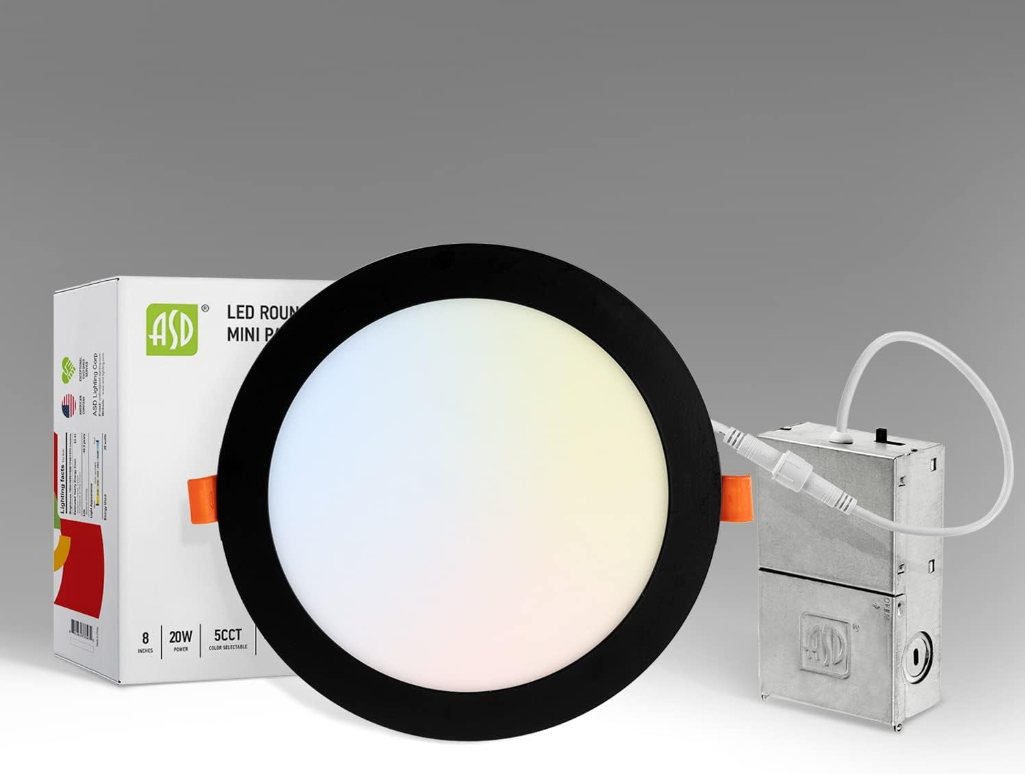 CERPXFF-1 Pack 8 Inch LED Recessed Light 20W, 5 CCT 2700K-5000K CRI90 ...