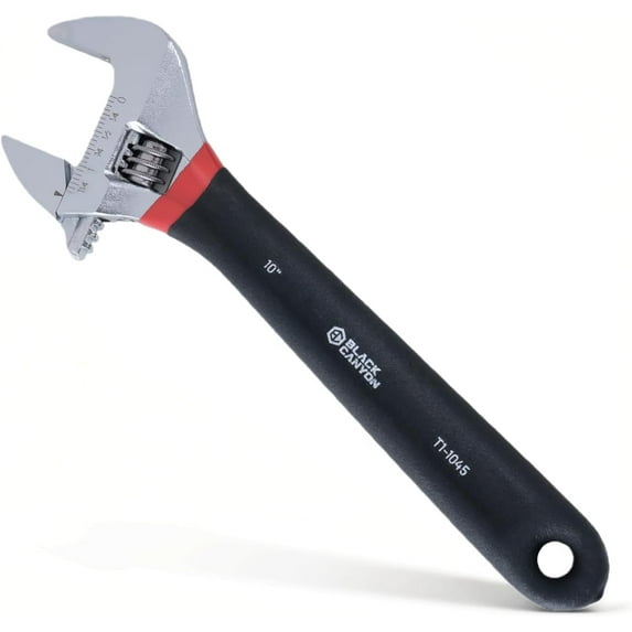 CERPXFF-10" Adjustable Wrench, 1-3/8" Jaw Capacity, Superior Cr-V Steel ...