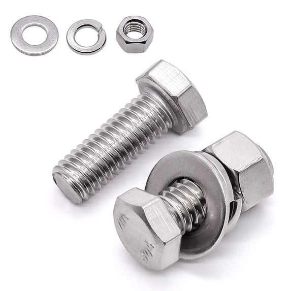 CERPXFF-10 Sets 5/16-18 x 7/8" Stainless Steel Hex Head Screws Bolts ...
