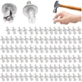 CERPXFF-100 PCS Aluminum Core Rivets, Hammer Drive Rivets with Half ...